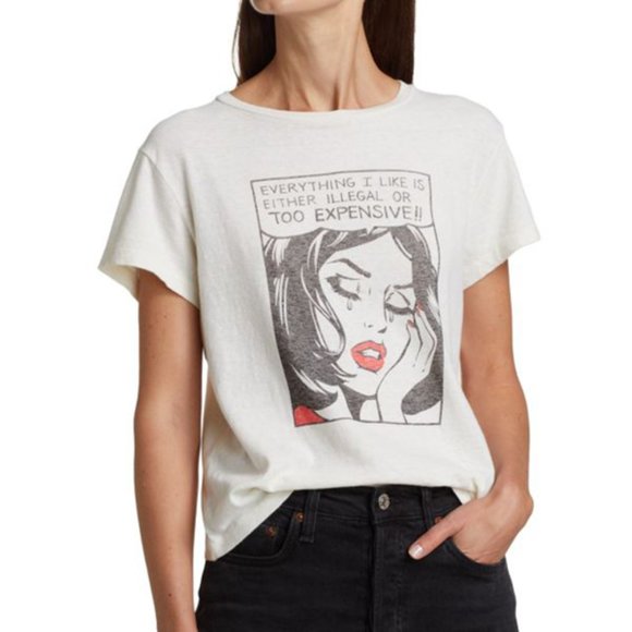 Re/Done | Tops | Nwt Redone Classic Everything I Like Tee T Shirt ...